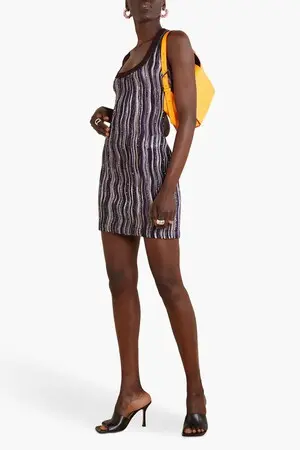 Missoni Sequin-embellished Crochet-knit Mini Dress