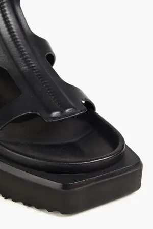 Rick Owens Turbo Cyclops Leather Platform Sandals