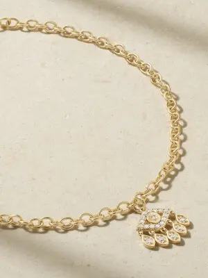 SYDNEY EVAN Evil Eye Diamond Anklet