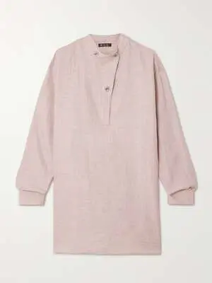 Loro Piana Linen, Wool And Silk-blend Blouse