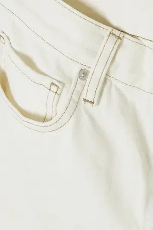 FRAME Le Super High Denim Shorts - White