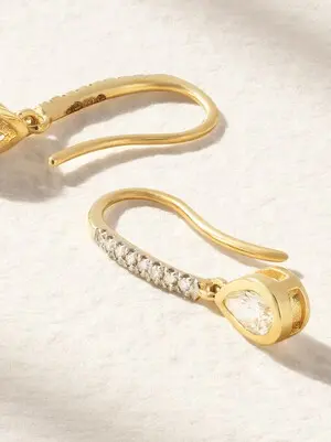 Mateo 14-karat Diamond Dangle Earrings
