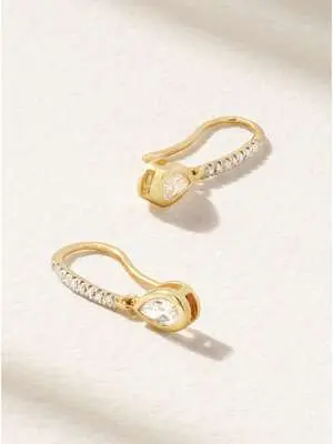 Mateo 14-karat Diamond Dangle Earrings
