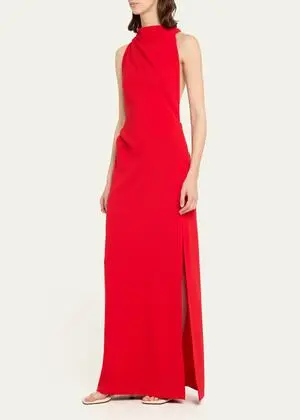 Proenza Schouler Faye Backless Gown - Red