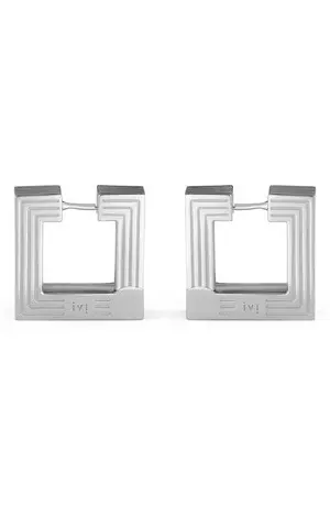 IVI LOS ANGELES IVI Los Angeles Medium Aurelia Hoop Earrings Silver