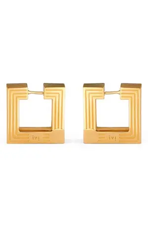 IVI LOS ANGELES Medium Aurelia Hoop Earrings - Yellow Gold