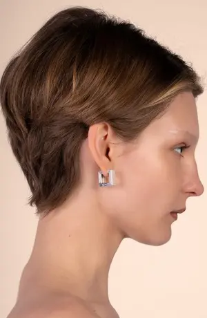 IVI LOS ANGELES Small Aurelia Hoop Earrings - Silver