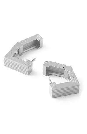 IVI LOS ANGELES Small Aurelia Hoop Earrings - Silver