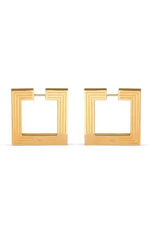IVI LOS ANGELES Aurelia Hoop Earrings - Yellow Gold
