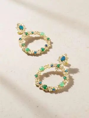 SUZANNE KALAN 18-karat Multi-stone Earrings