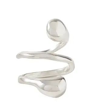Agmes Dual Flora Recycled Ring - Silver