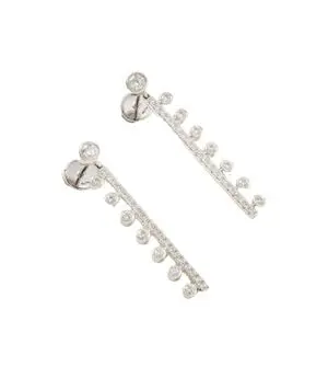 De Beers Dewdrop 18-karat White Diamond Earrings