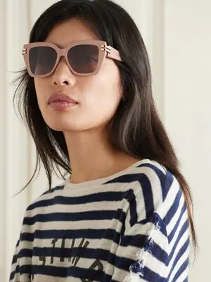 Dior Cdior S1i Square-frame Sunglasses - Pink