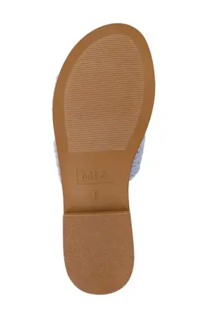 Mia Poet Slide Sandal - Denim