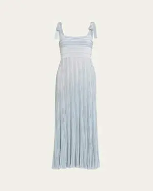 zimmermann waverly metallic tie maxi dress Zimmermann Waverly Metallic Tie Dress - Blue