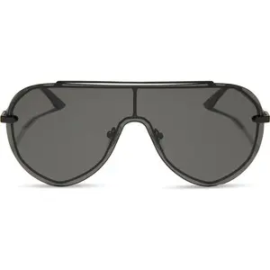 DIFF DIFF Imani Gradient Shield Sunglasses Black/grey