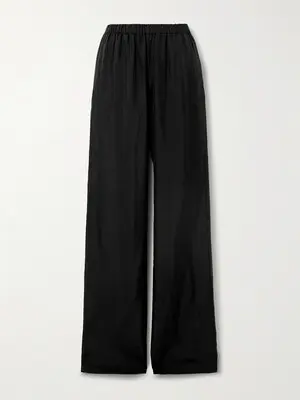 ANN DEMEULEMEESTER Dela Wide-leg Silk-jersey Pants