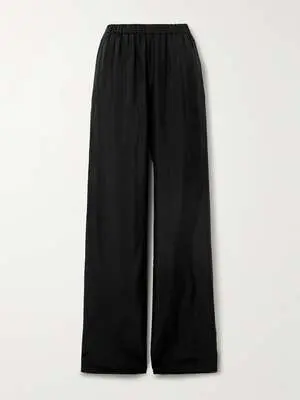 ANN DEMEULEMEESTER Dela Wide-leg Silk-jersey Pants