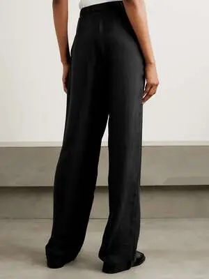 ANN DEMEULEMEESTER Dela Wide-leg Silk-jersey Pants