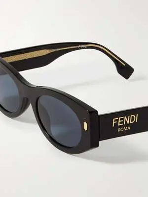 Fendi Roma Oval-frame Sunglasses