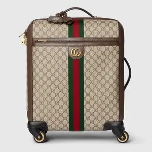 Gucci Savoy Small Cabin Trolley Gg Canvas - Beige