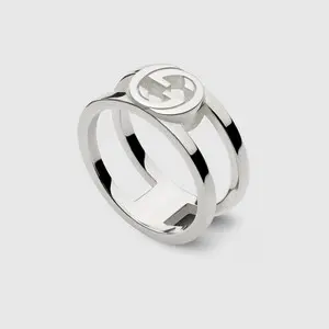 Gucci Interlocking G Wide Band Ring