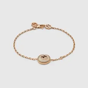 Gucci Interlocking G Diamond Bracelet - Rose Gold