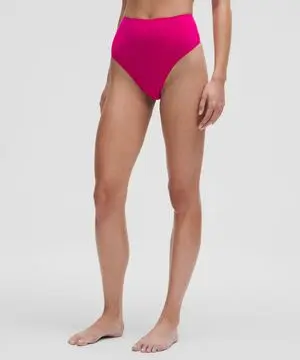 Lululemon Wundermost Ultra-soft Nulu High-waist Thong Underwear - Passionate