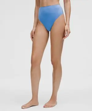 Lululemon Wundermost Ultra-soft Nulu High-waist Thong Underwear - Pool Party