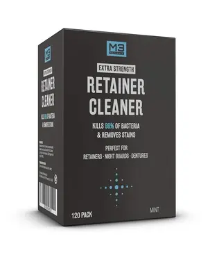 M3 Retainer And Denture Cleaner 120ct - Black