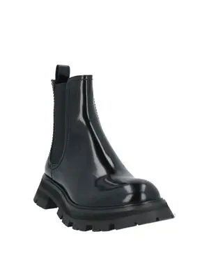 Alexander McQueen Leather Chelsea Boots With Block Heel