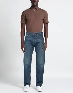 OFF-WHITE™ Straight-leg Jeans With Leather Trims