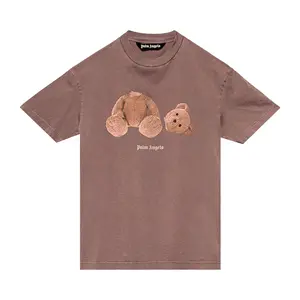 Palm Angels Gd Pa Bear Classic Tee 'grape/white