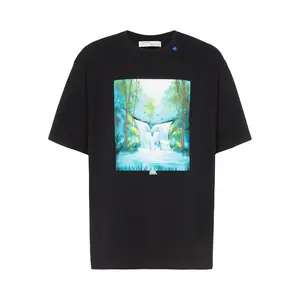 Off-White Waterfall Short Sleeve Over Tee / Multicolor