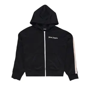 Palm Angels Zip Track Hoodie - Black