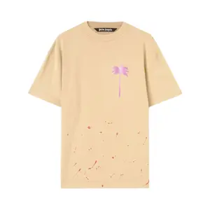 Palm Angels Pxp Painted Classic T-shirt 'camel - Tan