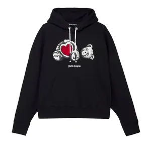 Palm Angels Bear In Love Hoodie - Black