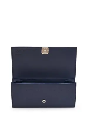 Loewe Luxury Anagram Continental Wallet Abyss Blue
