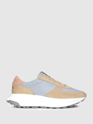 UNSEEN Footwear Suede Trinity Trainers - Pink/white