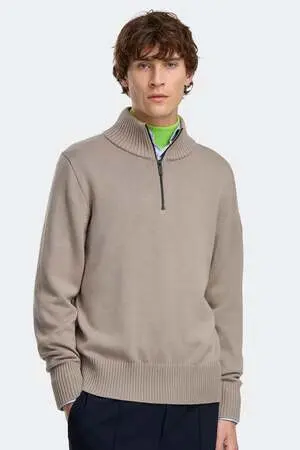 Canada Goose Rosseau Quarter Zip Sweater - Limestone