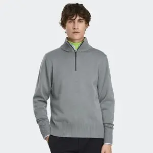 Canada Goose Rosseau Quarter Zip Sweater - Stratus Grey