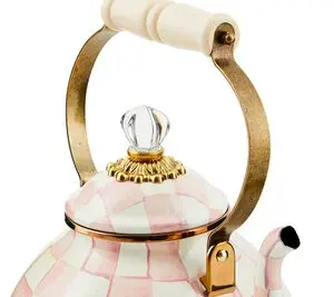 MACKENZIE-CHILDS As Is 3-quart Enamel Tea Kettle - One-color