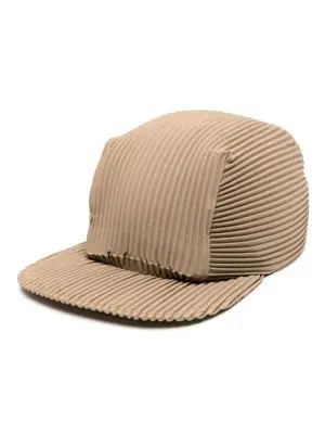 Issey Miyake Plissé Baseball Cap - Brown
