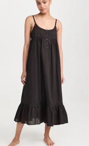 The Great. The Eyelet Ruffle Tank Night Dress