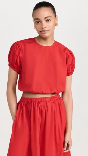 Playa Lucila Crew Top - Red