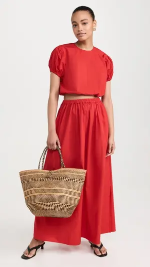 Playa Lucila Crew Top - Red
