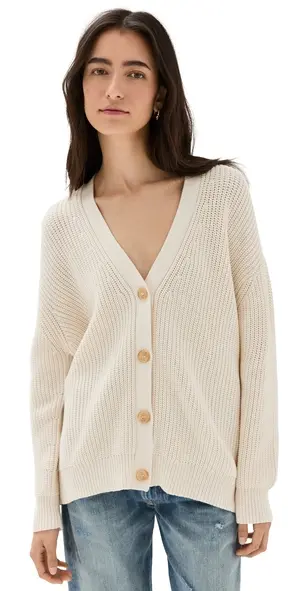 Jenni Kayne Cotton Cocoon Cardigan - Ivory