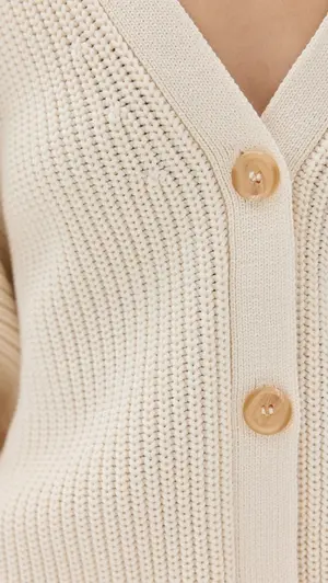 Jenni Kayne Cotton Cocoon Cardigan - Ivory