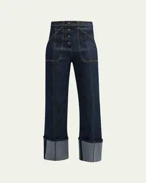 Cinq À Sept Benji Cuffed Denim Pants