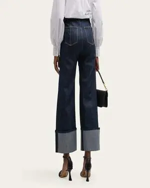 Cinq À Sept Benji Cuffed Denim Pants